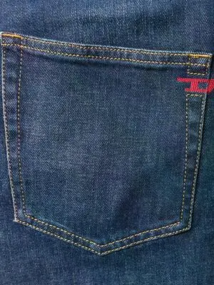 DIESEL® D-strukt Low Rise Jeans - Blue