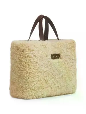 Marni Museo Soft Shearling Tote Bag