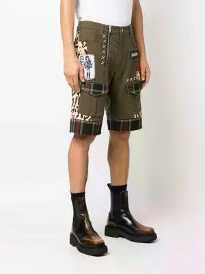 Moschino Patchwork Design Bermuda Shorts