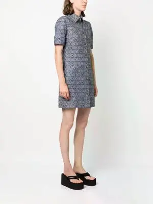 Moschino Jacquard Denim Mini Dress