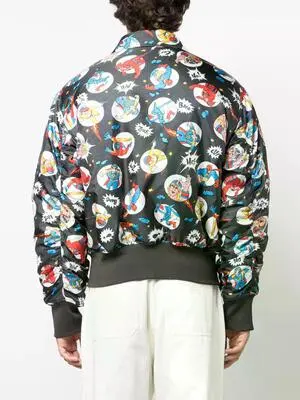 Moschino Graphic Print Bomber Jacket