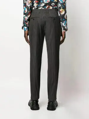 Moschino Stripe-pattern Tailored Trousers - Grey