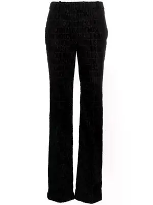Moschino Monogram-print Tailored Trousers
