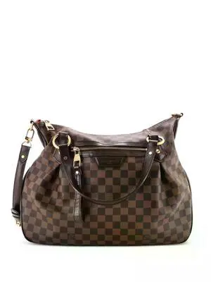 LOUIS VUITTON Damier Evora Mm Satchel - Brown