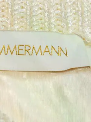 Zimmermann Wonderland Crochet Knit Midi Skirt