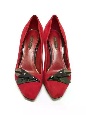 LOUIS VUITTON Suede Pointed-toe Pumps