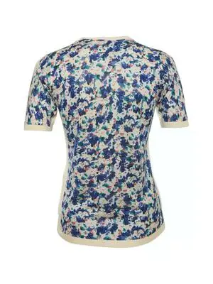 Dolce & Gabbana Floral Print Silk T-shirt