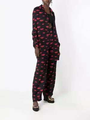 AMIR SLAMA Printed Button-up Shirt