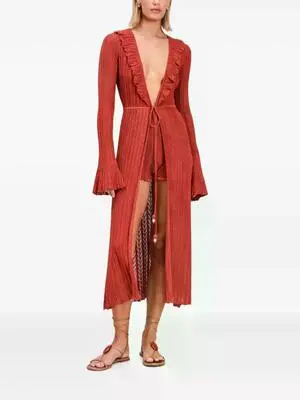 Devon Windsor Sienna Open-knit Robe Beach Cover-up
