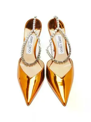 JIMMY CHOO Saeda Crystal-embellished Pumps