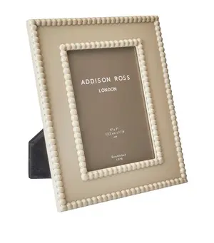 ADDISON ROSS Lacquered Bobbin Photo Frame - Brown