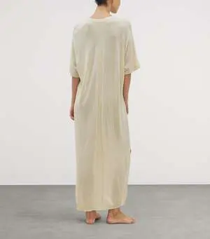 SHELEP Merino-silk V-neck Kaftan