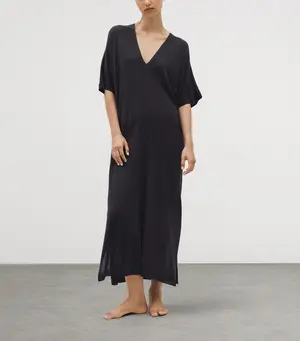 SHELEP Merino-silk V-neck Kaftan