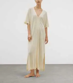SHELEP Merino-silk V-neck Kaftan