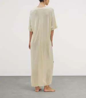 SHELEP Merino-silk V-neck Kaftan