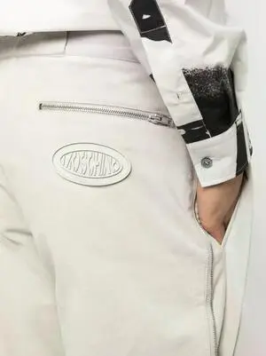 Moschino Patch Straight-leg Trousers