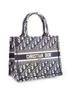 Dior Book Oblique Canvas Small Tote Bag