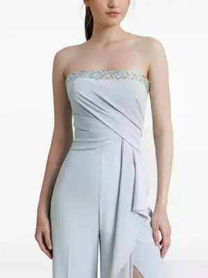 GEMY MAALOUF Embellished Ruffled Jumpsuit