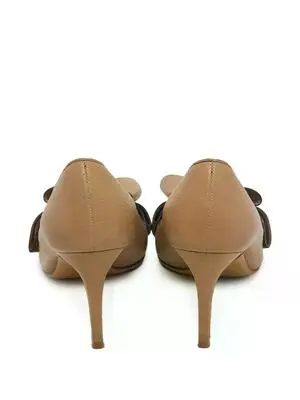 FERRAGAMO Bow Detail Pointed Toe Pumps