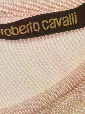 Roberto Cavalli Ruffle-trim Sleeveless Crewneck Top