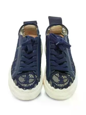 Chloé Lauren Lace-up Sneakers - Blue