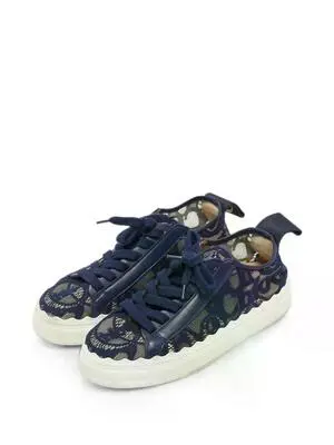 Chloé Lauren Lace-up Sneakers - Blue