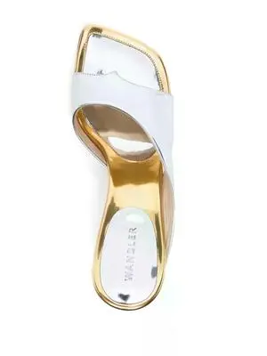 WANDLER Julio Metallic Leather Mules