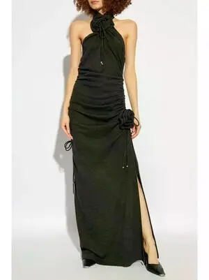 Burberry Rose Wool Halterneck Dress
