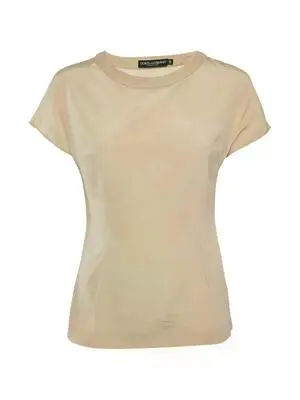 Dolce & Gabbana Bateau Neck Crepe Top