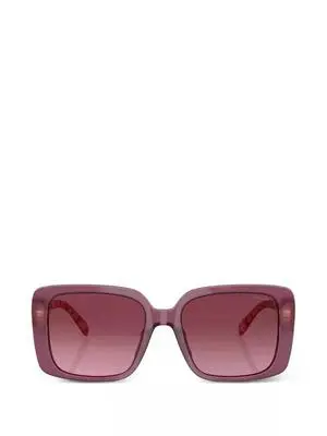 COACH Floral-print Square-frame Sunglasses - Purple