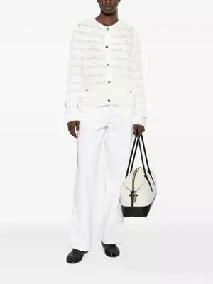 Fabiana Filippi Open-knit Buttoned Cardigan