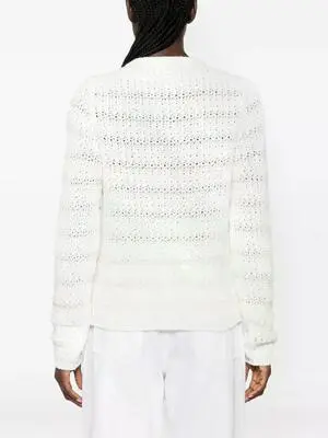 Fabiana Filippi Open-knit Buttoned Cardigan