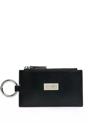 MAISON MARGIELA Leather Zip Wallet - Black