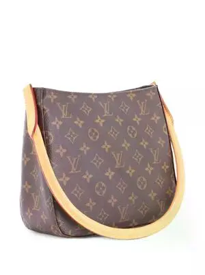 LOUIS VUITTON Monogram Canvas Looping Mm Satchel - Brown