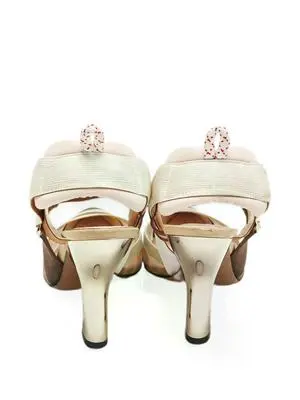 Fendi Colibri Two-tone Slingback Pumps