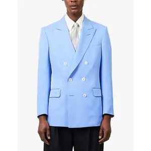 TOM FORD Double-breasted Peak-lapel Silk Blazer