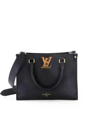 LOUIS VUITTON Lock & Go Leather Tote Bag