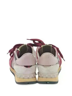 Valentino Garavani Rockrunner Camouflage Sneakers - Red