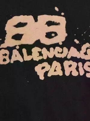 Balenciaga Logo Print Crewneck T-shirt