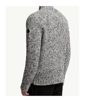 Moncler Wool Alpaca Zip-up Cardigan