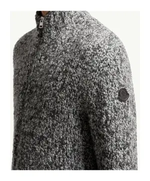 Moncler Wool Alpaca Zip-up Cardigan