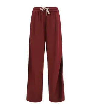 Brunello Cucinelli Cotton-blend Track Pants - Red