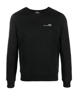 A.p.c. Logo Printed Crewneck Sweatshirt