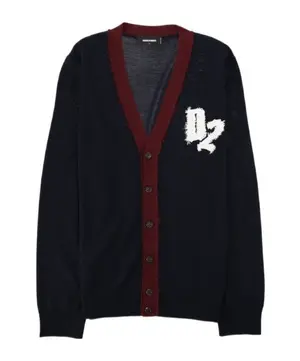 Dsquared2 Long-sleeved Button-down Cardigan - Navy