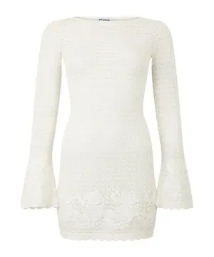 SELF-PORTRAIT Open Back Knitted Mini Dress