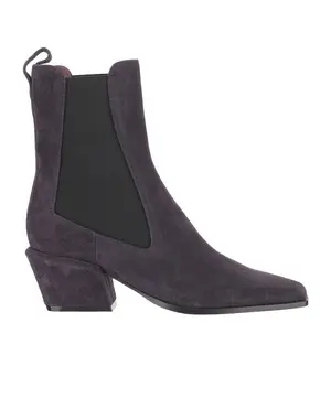 Paris Texas Square-toe Ankle Boots - Black