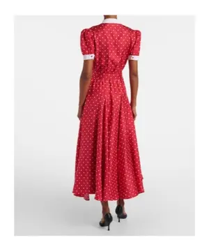 RODARTE Printed Silk Twill Midi Dress