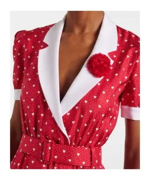 RODARTE Printed Silk Twill Midi Dress