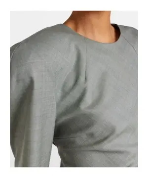 Magda Butrym Wool Midi Dress With Tie Detail
