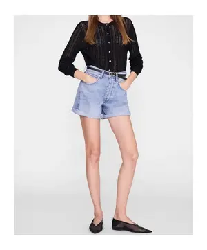 ANINE BING Moni Crop Cardigan